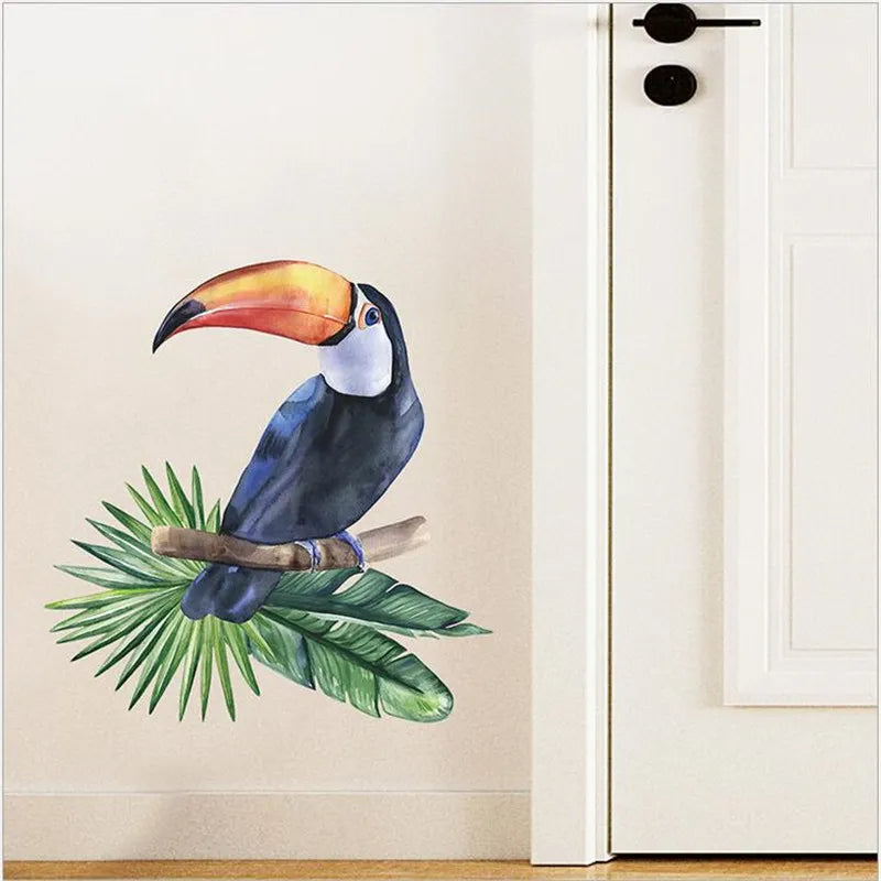 Adhésif Mural à Design de Toucan sur une Branche – Bricoli | La ...