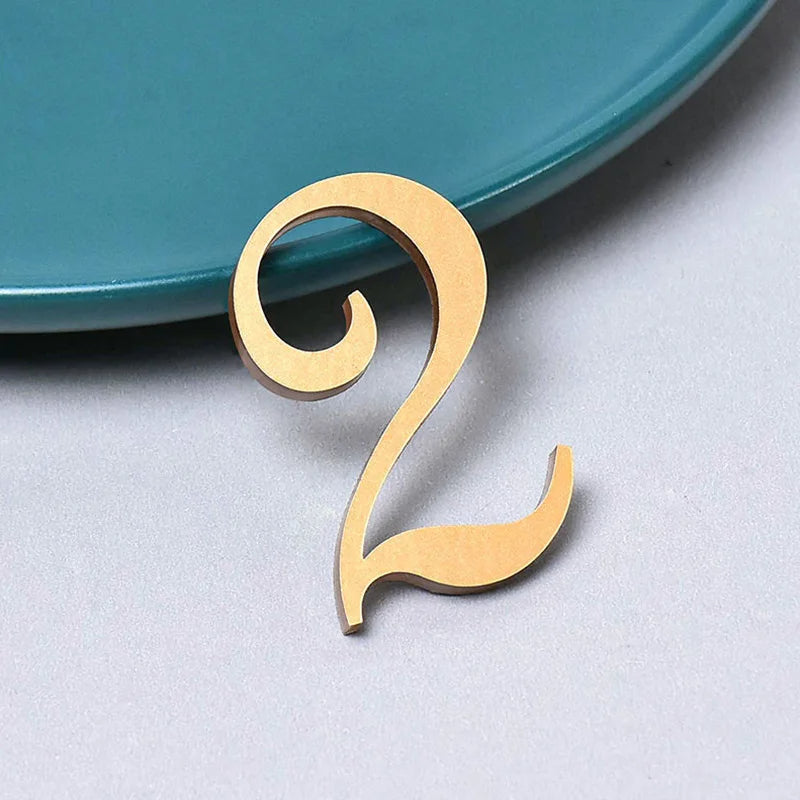 Plaque Numéro Maison Autocollante et Dorée en Relief – Bricoli | La ...