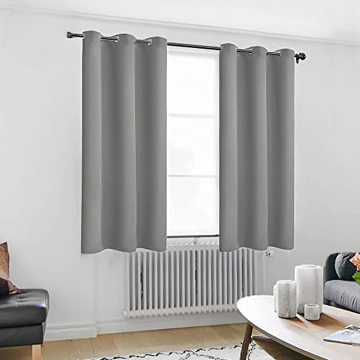 Rideau Opaque Court et Gris de Style Moderne – Bricoli | La Boutique Déco