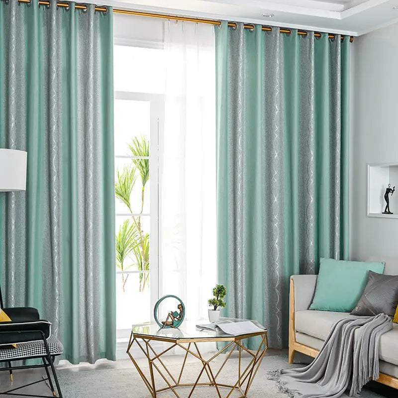 Rideaux Salon Verts et Epais de Style Moderne – Bricoli | La Boutique Déco